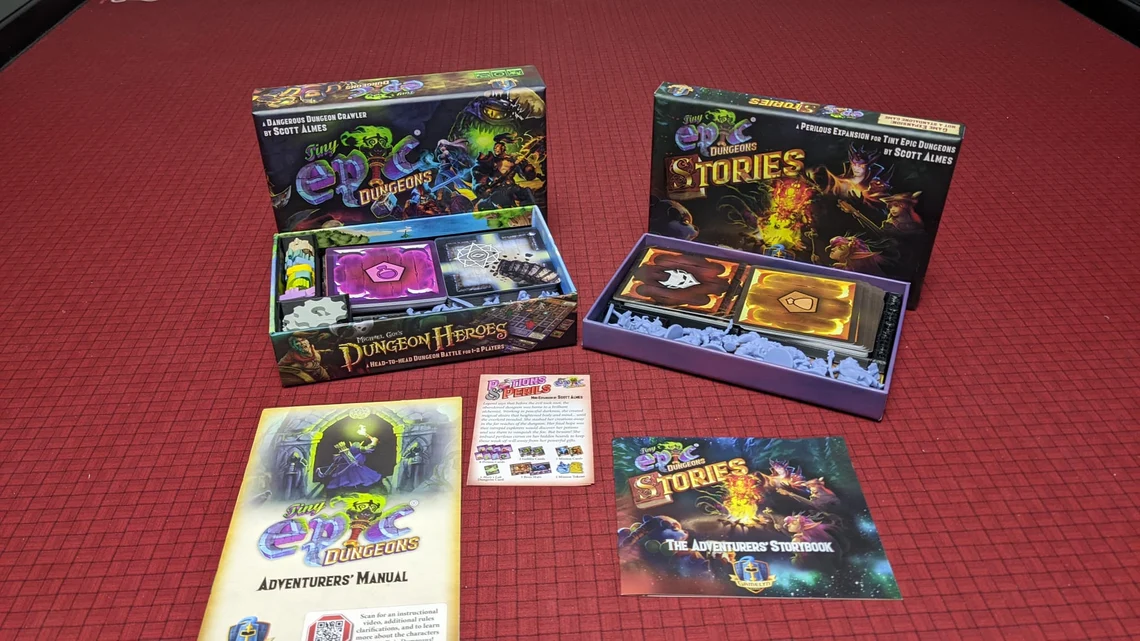Tiny Epic Dungeons Deluxe - Sleeved | Board Game Insert | Organizer ...